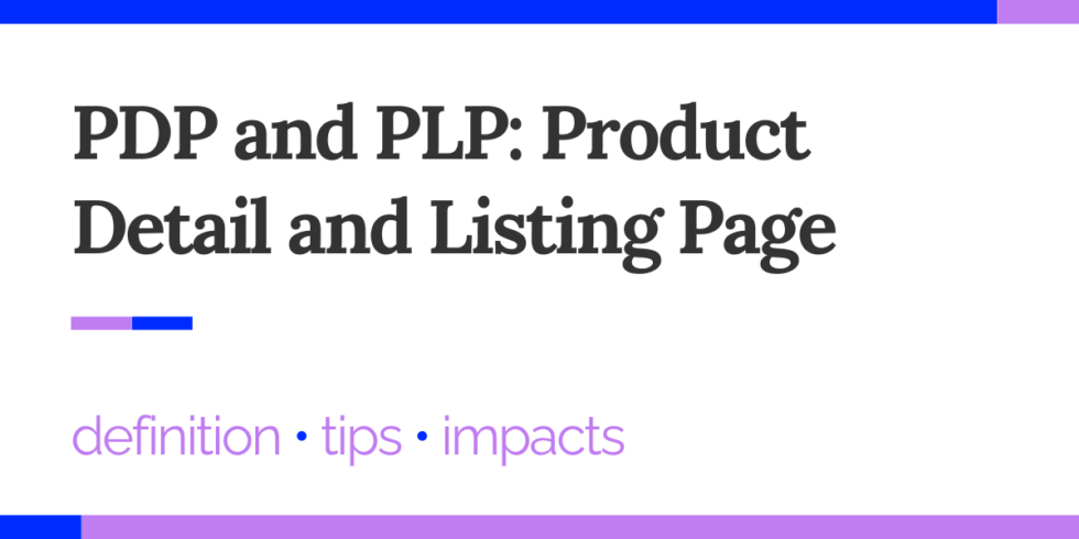 PDP and PLP: what they are in e-commerce | See Commerce